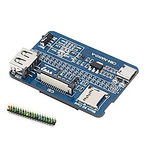 Nano Base Board (A) for Raspberry Pi Compute Module 4 Lite/eMMC,Same Size As The CM4,with Raspberry Pi 40PIN GPIO Interface,USB 2.0 Type A,MIPI CSI-2 Port