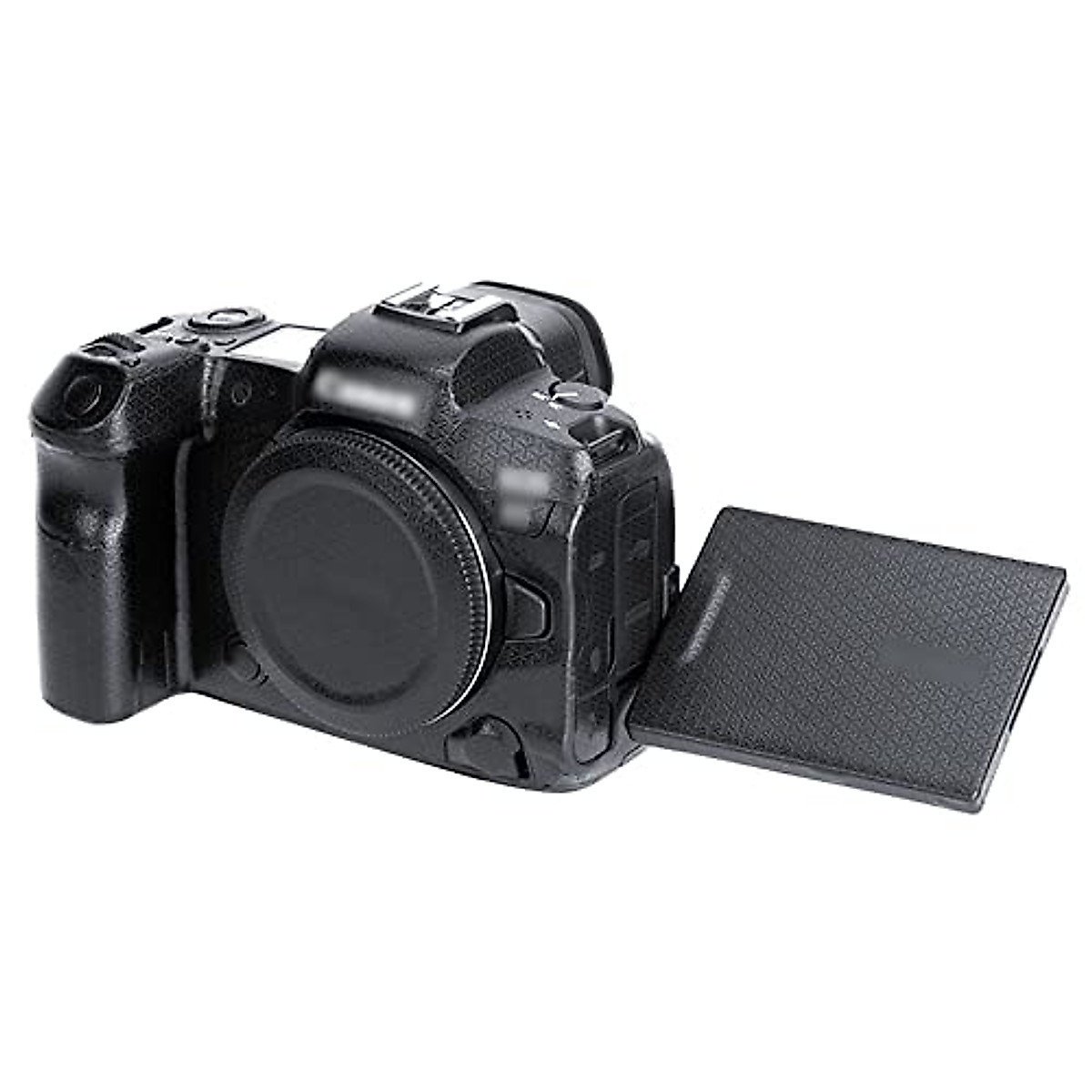 Anti-Scratch Anti-Wear Camera Skin Cover Protector Film for Canon EOS R6 Camera Body Protective Decoration Sticker - Woven Black