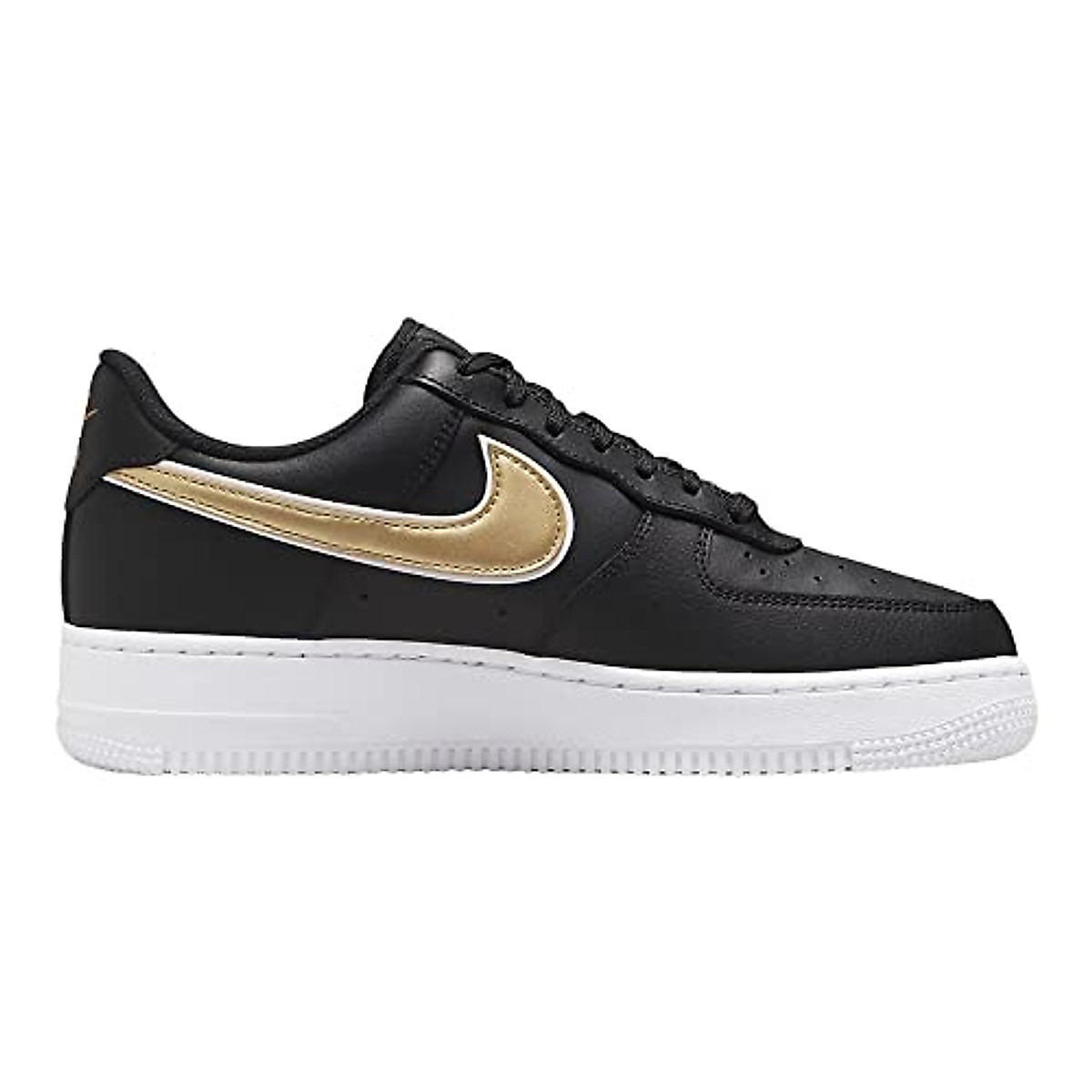 Nike Womens WMNS Air Force 1 '07 ESS DD1523 001 Black/Gold - Size 7.5W