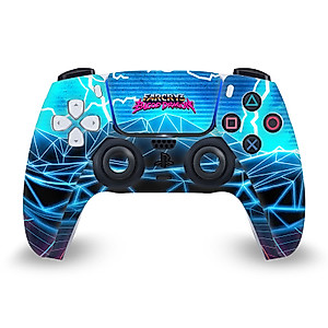 Head Case Designs Officially Licensed Far Cry 3 Blood Dragon Key Art Logo Vinyl Faceplate Sticker Gaming Skin Decal Cover Compatible With Sony PlayStation 5 PS5 DualSense Controller