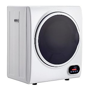 Winado Portable Clothes Dryer, 1.5 Cu.ft. Mini Laundry Dryer, 5.5LBS Compact Electric Dryer w/LED Display, Stainless Steel Tub, Wall Mounting Kits, for Apartments Dorms RVs, 120V 850W