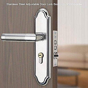 SONGJIA Universal Simple Door Lock Stainless Steel Safety Door Handle Locks for Bedroom Bathroom Interior Door Hardware Accessories