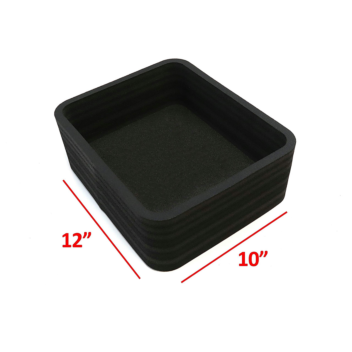 Polar Whale 3 Large Food Storage Organizers Bin Tray for Kitchen Pantry Refrigerator Freezer Cabinet Cupboard for Snacks Produce Pasta Vegetables Waterproof Washable 10" Wide x 12" Long - 3 Pack