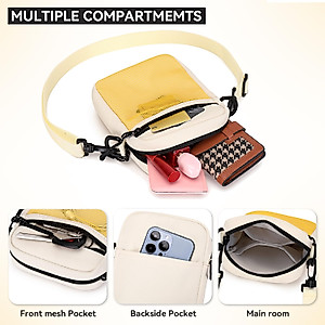 El-fmly Small Cross-body Sling Bags for Men Women, Mini Messenger Bag Shoulder Pouch for Daily Use (Navy Blue)