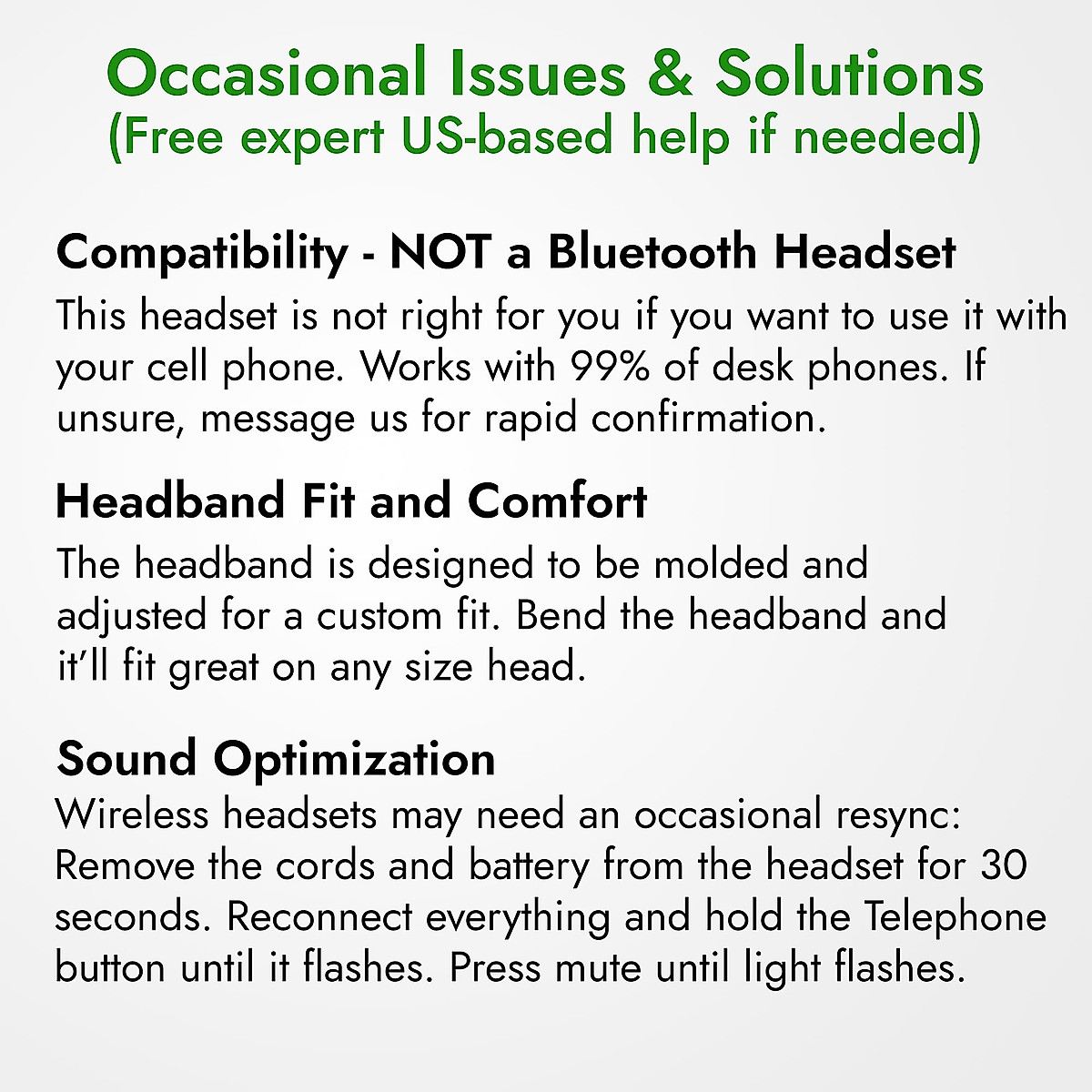 Leitner LH270 Wireless Headset for Office Phones & Computers – Phone Headsets for Office Phones – Wireless Office Headset