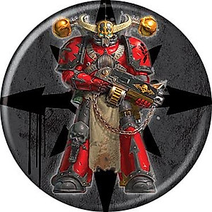 Ata-Boy Warhammer 40,000 Button Set - Chaos Stars, Black Legions, Night Lords Button Set, Officially Licensed Collectible Buttons