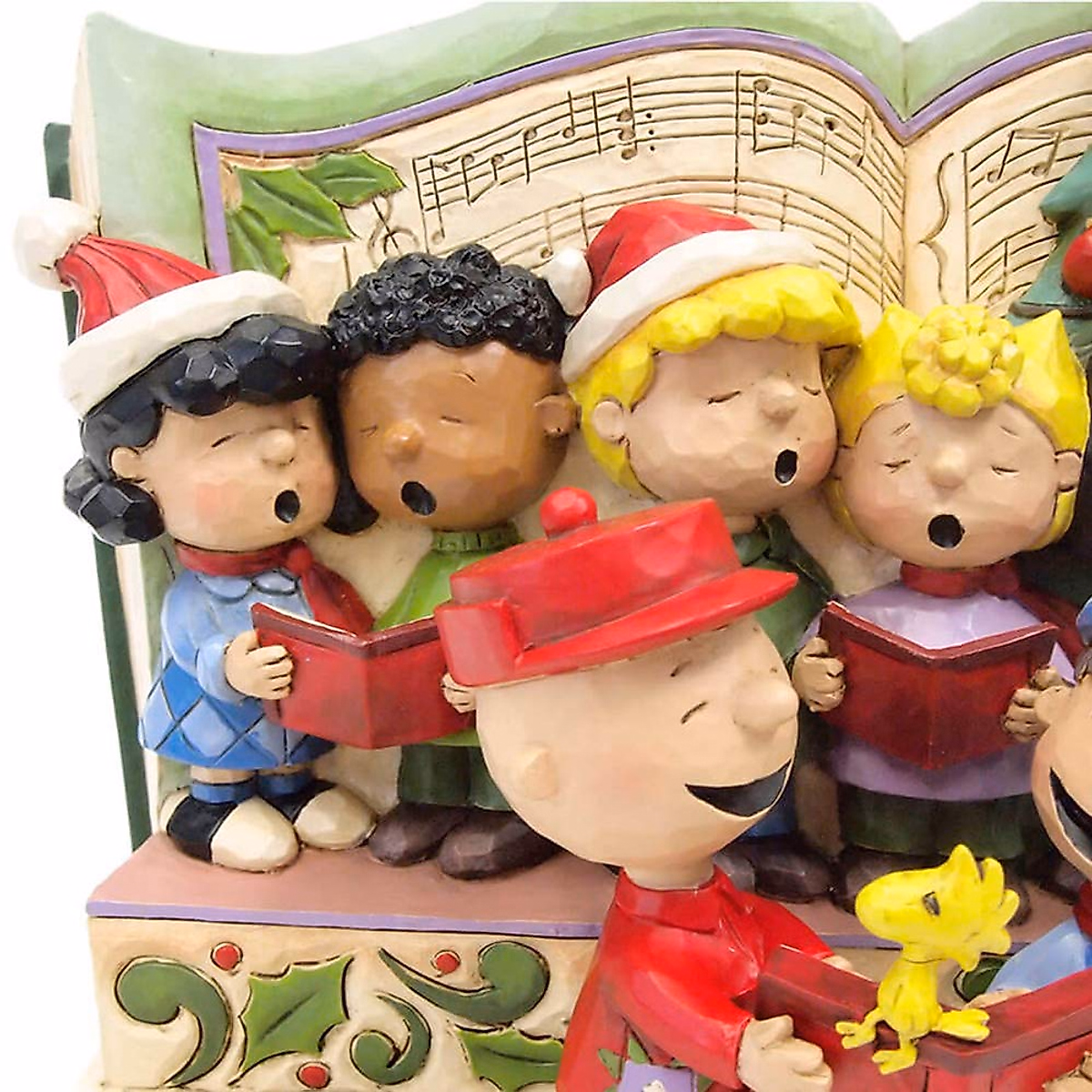 Enesco Jim Shore Peanuts Christmas Storybook Figurine 7.5" Multicolor