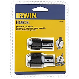 IRWIN Tap Socket Set, Adjustable, 2-Piece (3095001)