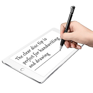 MEKO (2nd Gen)[2 in 1 Precision Series] Universal Disc Stylus Touch Screen Pen for iPhone,iPad,All Other Capacitive Touch Screens Bundle with 6 Replacement Tips,Pack of 3 (Black/Rose Gold/Aqua Blue)