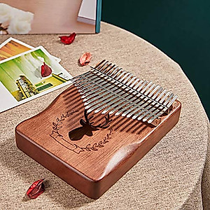 KASIQI for Thumb Pianos Finger Piano, 21 Key Kalimba Bridge Tuning Hammer Kit Thumb Piano Replacement Parts (B)
