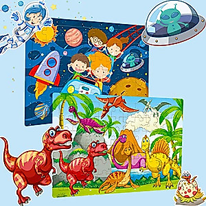 (6 Puzzles*60 Piece) Puzzles for Kids Ages 4-8, Wooden Jigsaw Puzzles 60 Pieces Preschool Toddler Puzzles Set for Boys and Girls