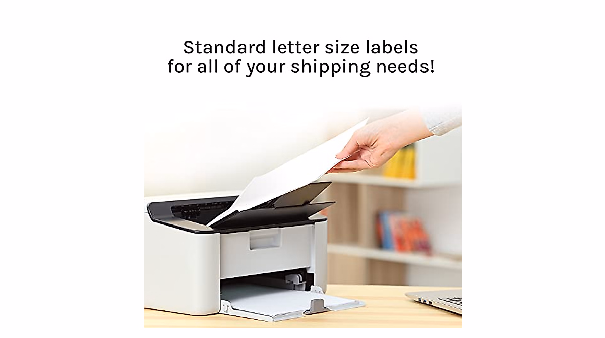 Premium Label Supply White Sticker Full Sheet Shipping Labels – 8.5" x ...