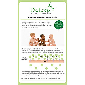 Dr. Loo’s Natural Infant Patches for Colic, Reflux, Gas and Constipation for 2 weeks-12 Months, 16 Patches