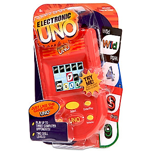Basic Fun UNO Electronic Handheld Game with Full Color Screen