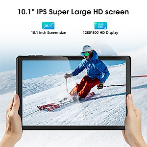 SGIN Tablet, 10.1 Inch Android 13 Tablets 4GB RAM 128GB ROM with Octa-Core 2.0Ghz Processor, 1280 * 800 Pixel IPS Screen, 2MP+8MP Camera, 6000mAh, WiFi, Bluetooth 5.0