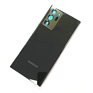 Note 20 Ultra Back Glass Replacement (Waterproof) Cover Housing Door Panel W/Farme Lens Tape for Samsung Galaxy Note 20 Ultra 5G +Tools Mystic Black