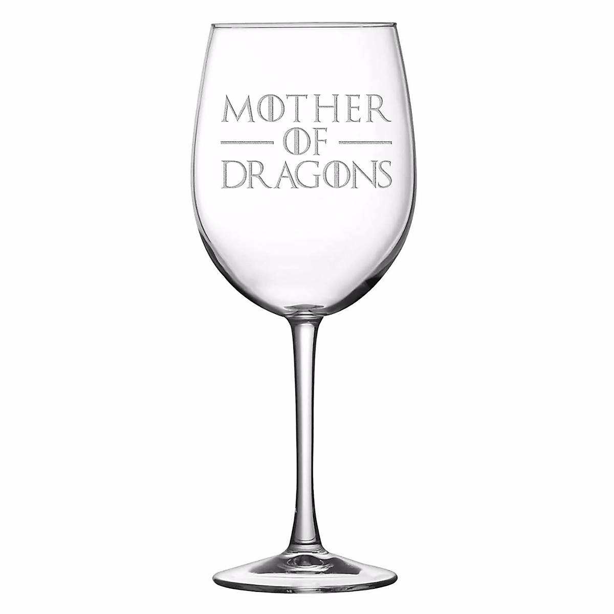 Integrity Bottles, GOT, MOD, Stemmed Wine Glass, Handmade, Handblown, Hand Etched Gifts, Sand Carved, 16oz