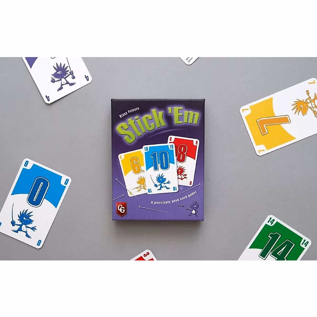 Capstone Games: Stick'Em Game, Classic Award-Winning, Fast & Simple Trick-Taking Card Game, Player with Most Points Wins, Ages 12 and Up