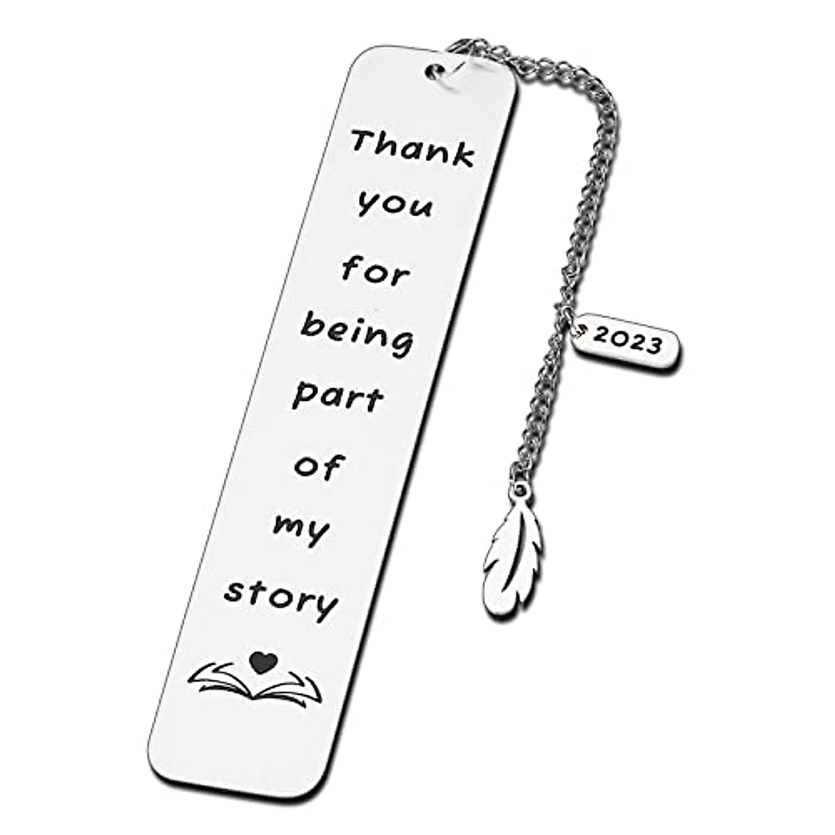 Thank You Bookmark for Women Men Book Lovers Gift Valentines Day Gift for Wife Husband Thank You Gift for Teacher Friends Coworkers Leaders Retirement Farewell Gift Birthday Christmas Stocking Suffers