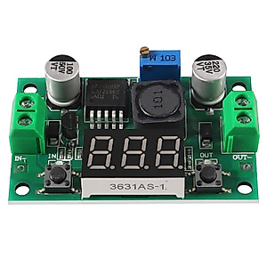 4pcs LM2596 Adjustable DC-DC Step Down Buck Power Convert Module 4.0-40V Input to 1.25-37V Output with LED Voltmeter Display