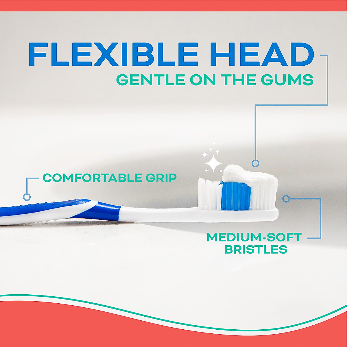 Bulk Toothbrushes Pack - 24 Individually Wrapped Toothbrushes Bulk for Travel, Hotels, AirBnB Guests, Relief Missions, and Donations - Bulk Disposable Toothbrush Pack Adults and Kids