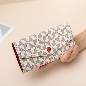 Women Wallet Casual Fashion Passport Wallet Multifunctional Flip Wallet Wallet Credit Card Holder Long Coin Purse Multifunctional Zipper Clutch Wallet