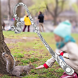 AKTAP Book Lover Gift Squirrel Bookmarks Squirrel Gifts for Squirrel Lovers Book Jewelry Library Gift for BFF (Squirrel Bookmarks)