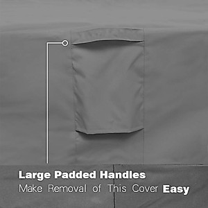 Vailge Patio Chair Covers, Lounge Deep Seat Cover, Heavy Duty and Waterproof Outdoor Lawn Patio Furniture Covers (2 Pack - Large, Grey)