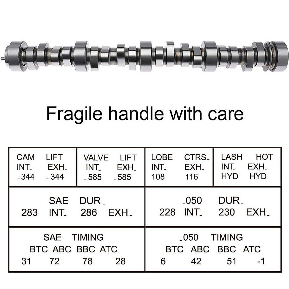 2010-2015 5.3L 4.8L High Performance Engine Rebuild Kit | E-1840-P Stage 2 Sloppy HP Camshaft | Flat Top Pistons | Compatible with Chevrolet LS 325 5.3L 5.3 4.8L | LS4 LH8 LH9 LMF LY5 LC9 LY2 L20