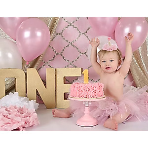 LINLULU Mini Birthday Hat Headband - First Birthday Hat, 1st to 3rd Birthday Hat Headband, Newborn Headbands for Girls, Pet Birthday Hat