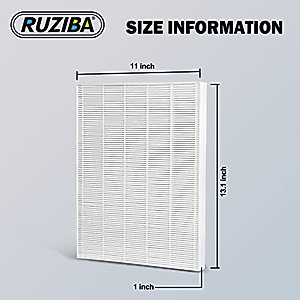 RUZIBA C545 Filter Replacement for Winix S Filter, Compatible with Winix C545 P150 B151 Air Purifier, Part# 1712-0096-00 and 2522-0058-00, 2 HEPA and 2 Pre-filter