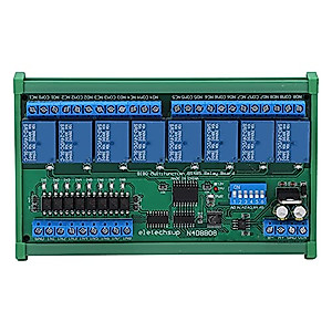 PLC Expansion Board, Professional 9600BPS 6 Working Modes RS485 Relay Module for 64 Devices in Parallel