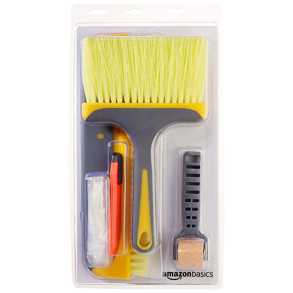 Amazon Basics Wallpaper Kit with Soft Grip Brushes, 7-Pieces