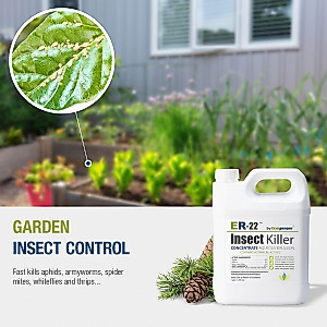 Ecovenger ER-22 by EcoRaider Professional Grade Insect Killer Concentrate 1 GL, for Bed Bugs, 100% Efficacy, Extended Residual, Green and Non-Toxic