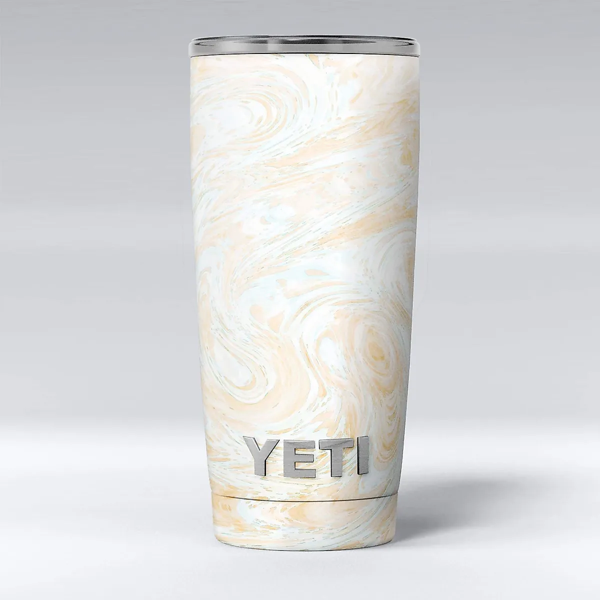 Design Skinz Gold Slate Marble Surface V18 - Skin Decal Vinyl Wrap Kit Compatible with The Yeti Rambler Cooler Tumbler Cups