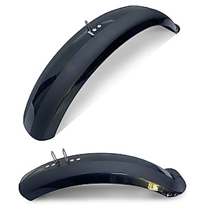 Kreboc E-Bikes Fender, Mud Protection Cycling Fender Kit, Front and Rear Mud Guards Mudguard Fender Set for 20 Inch Fat Tire Bike or Electric Bikes