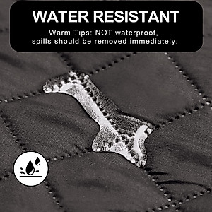 Deeky Couch/Sofa Cover for 3 Cushion, Furniture Cover Protector for Pets, Dog - Reversible and Water Resistant with Foam Sticks & Elastic Straps, Chocolate/Beige