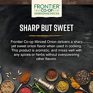 Frontier Co-op Onion, White Minced, Kosher | 1 lb. Bulk Bag | Allium cepa