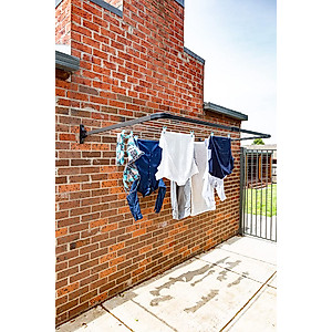 Daytek Mk2 Fold Down Clothesline - Mini, 29.5 Feet Drying Space