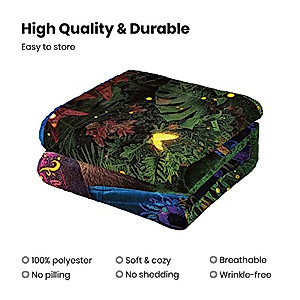 Blanket Soft Flannel Throw Blankets Lightweight Comfort Beach Blanket for Couch Sofa Bed Style1 60"x50"