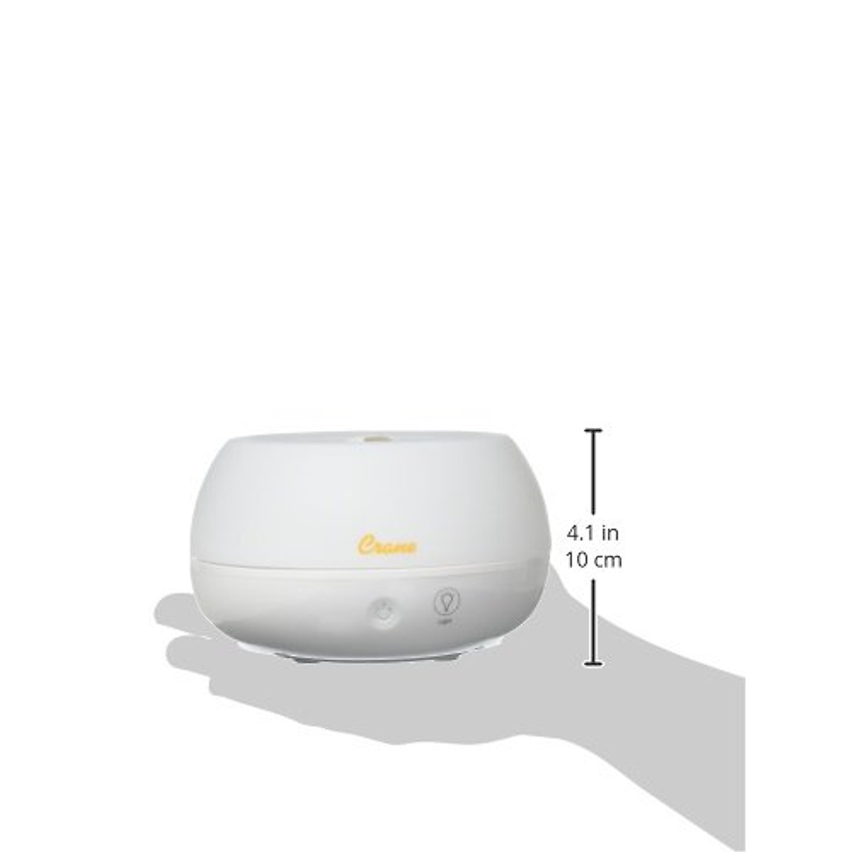 Crane Small Ultrasonic Diffuser and Air Humidifiers for Bedroom and Office, .2 Gallon Cool Mist Humidifier for Personal Use, No Humidifier Filters Needed, White