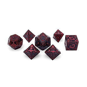 Norse Foundry Metal Space Dice - Red Giant