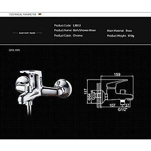 Kitchen Taps Bathtub Faucet Shower 1 Set Bathroom Fixture Chrome Plated Shower Faucet Bathtub Faucets Brass Head Outlet Pipe