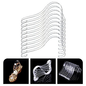 Holibanna Clear Sandals Clear Sandals 10pcs Acrylic Shoe Display Support Clear Sandal Shoes Shaper Rack Shoes Forms Inserts Stand for Shoe Store Retail Shop Home Storage Summer Sandals Summer Sandals