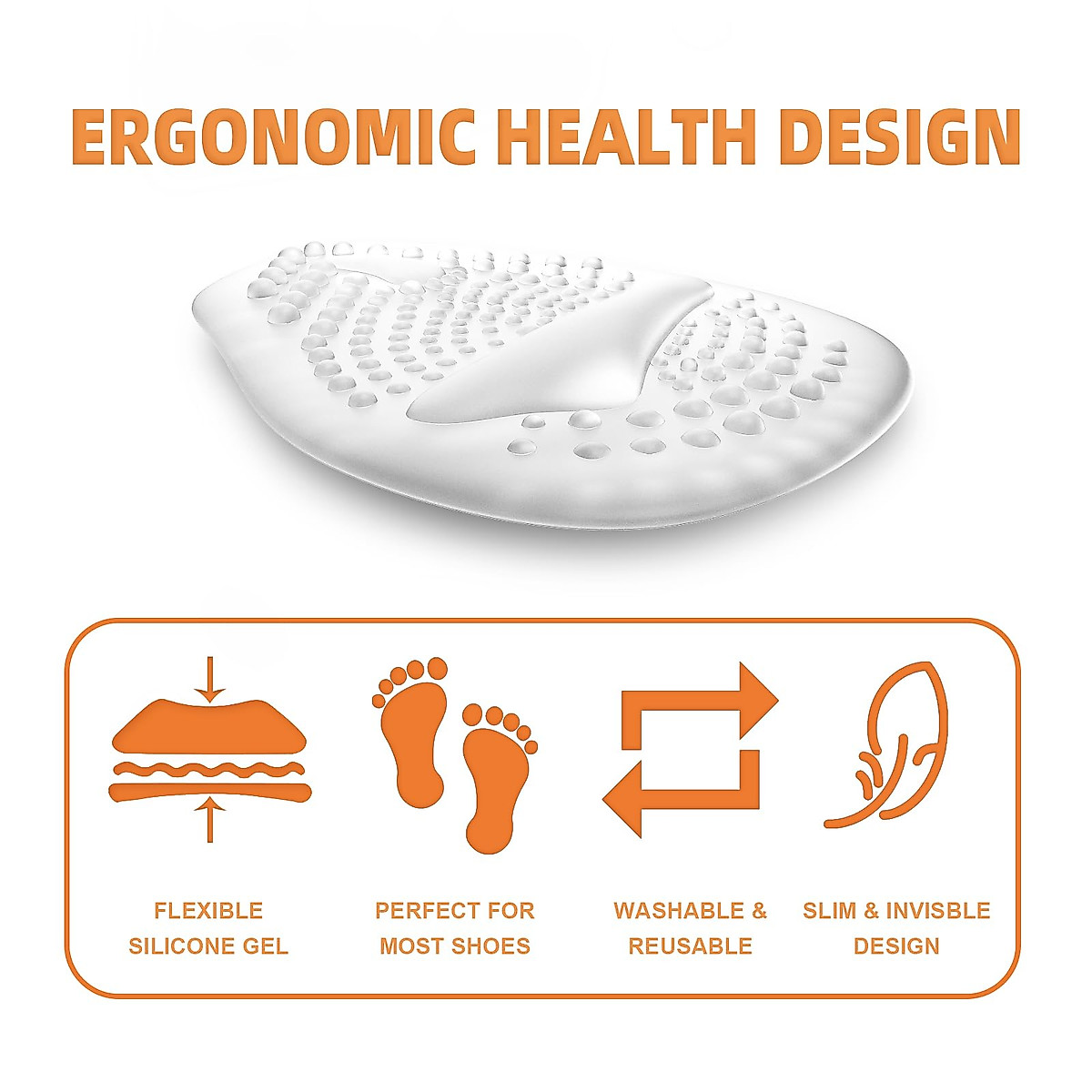 Metatarsal Pads,Ball of Foot Cushion for Pain Relief and Comfort.