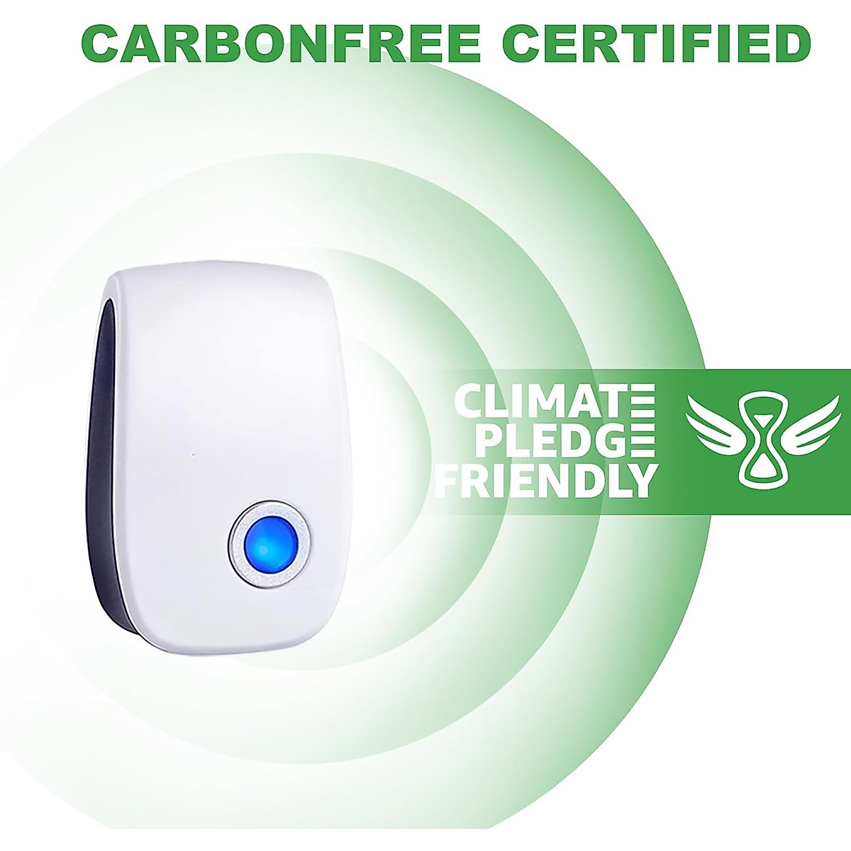 Ultrasonic Pest Control Repeller 6 Pack- Indoor Electronic and Ultrasonic Repellent, Pest Control for Bugs, Insects, Mice, Spiders, Mosquitoes