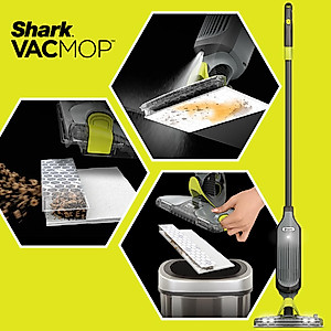 Shark VMP30 VACMOP Disposable Hard Floor Vacuum and Mop Pad Refills White, 30 Count (pack of 1) (Packaging May Vary)