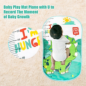 ONG NAMO Baby Play Mat Baby Gym Baby Play Mats for Floor Play Piano Gym with Lights & Sensory Toys Play Mats for Babies and Toddlers Boy & Girl Gifts for Newborn Baby