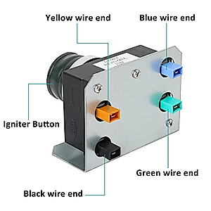 ATKKE 7629 Grill Igniter Kit Replacement for Weber Genesis E/S-330 Grill with Front Mounted Control Panel, (Model Years 2011-2016) Electrodes Ignitions Kit for Weber Parts 65946 62754, Easy to Install