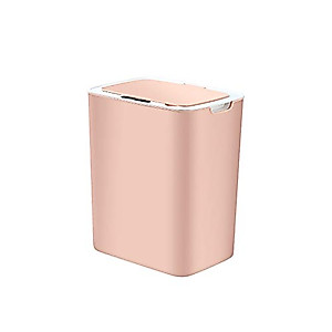 WPYYI Intelligent Induction Trash Can with Lid Fully Automatic Electric Creative Touch Free Large Capacity Waste Bin Garbage Container ( Color : Black )